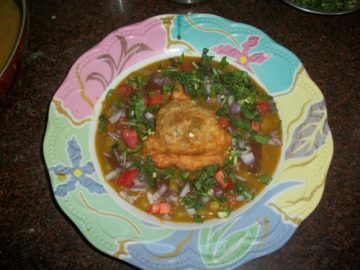 Samosa Chaat Recipe | Samosa Sundal Recipe