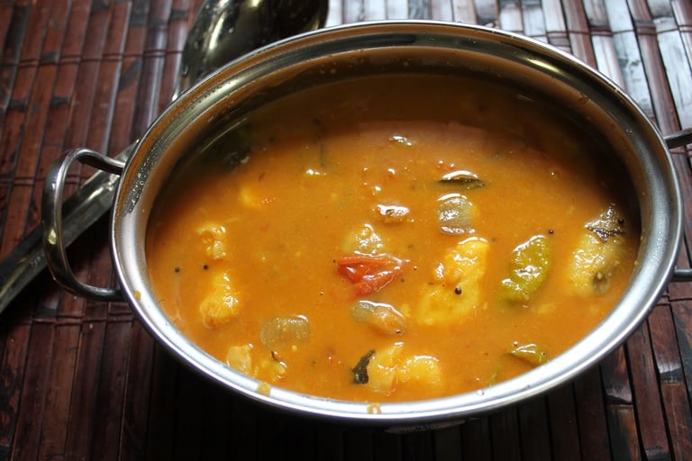 Karunai Kilangu Puli kulambu Recipe