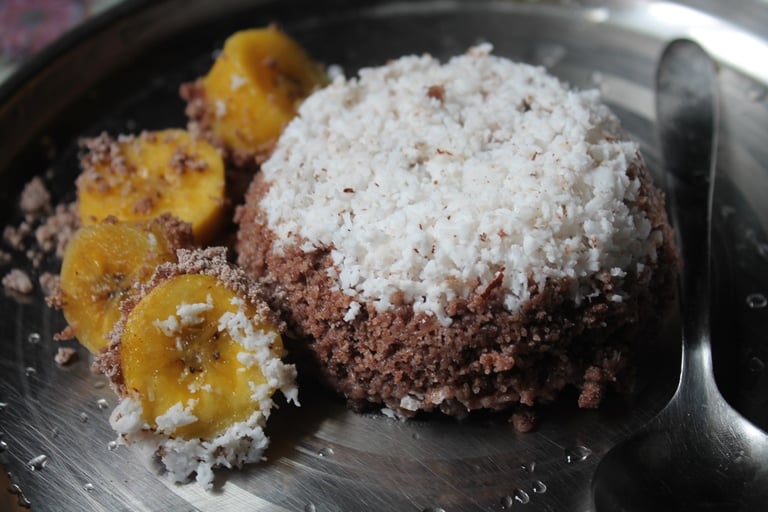 Ragi Puttu Recipe | Finger Millet Puttu Recipe