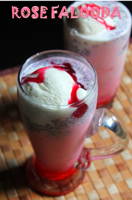Rose Falooda Recipe - Summer Special Recipes - Yummy Tummy