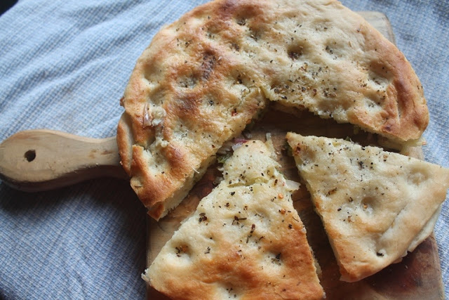 Stuffed Cheese Focaccia Bread Recipe