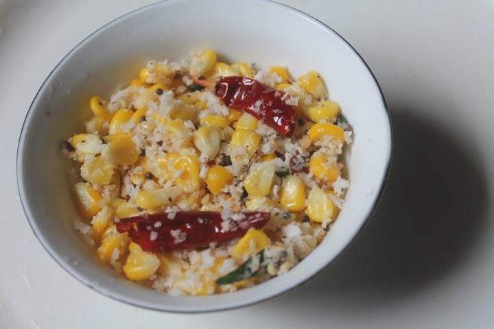 Sweet Corn Sundal Recipe - Simple Corn Sundal Recipe