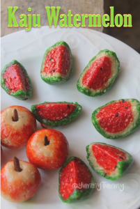 Kaju Watermelon Recipe - Cashew Watermelon Sweet - Diwali Recipes
