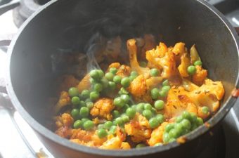 Everyday Gobi Matar Recipe - Cauliflower with Peas