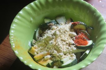 Zucchini Besan Sabzi Recipe