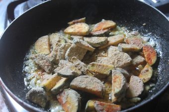 Zucchini Besan Sabzi Recipe