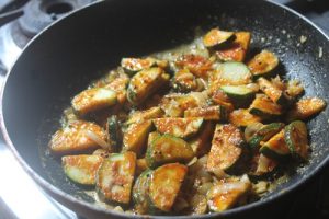 Zucchini Besan Sabzi Recipe