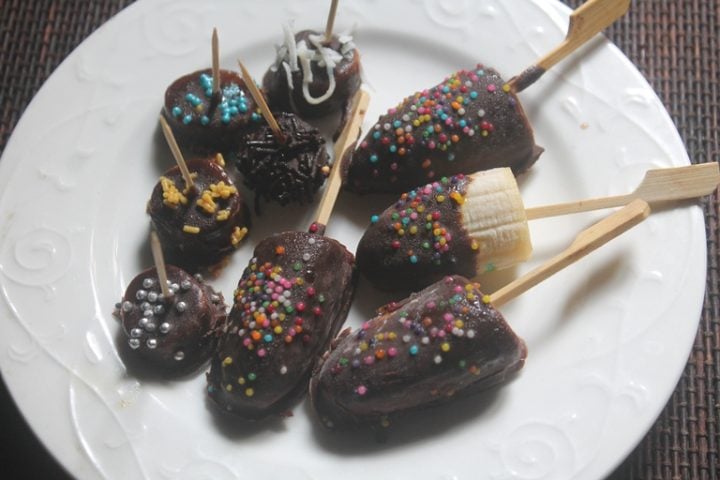 Banana Lollies Recipe - Chocolate Banana Pops Recipe