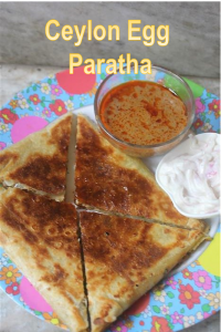 Ceylon Egg Paratha Recipe - Srilankan Egg Parota Recipe