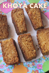 Eggless Mawa Cake Recipe - Eggless Khoya Cake Recipe