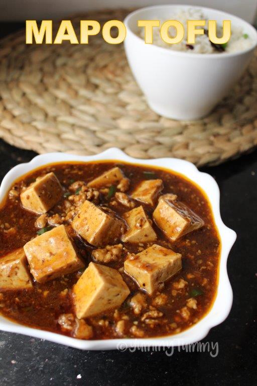 Mapo Tofu Recipe - Mapo Tofu with Chicken - Yummy Tummy