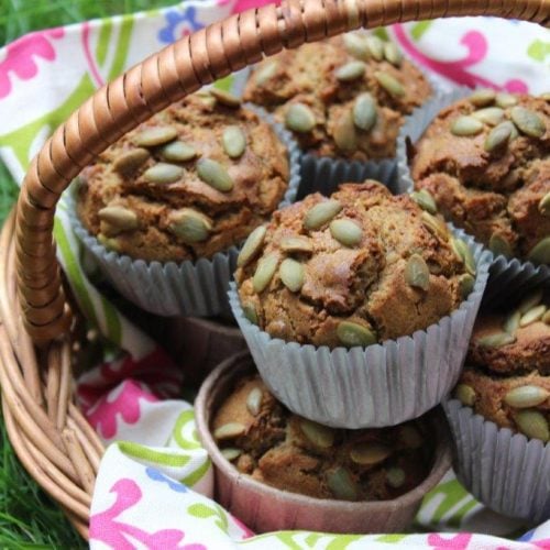 Ragi Pumpkin Seed Muffins Recipe - Yummy Tummy