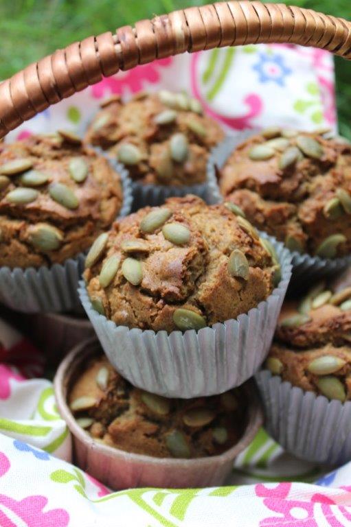 Ragi Pumpkin Seed Muffins Recipe - Yummy Tummy