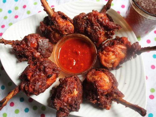 Restaurant Style Chicken Lollipop Recipe