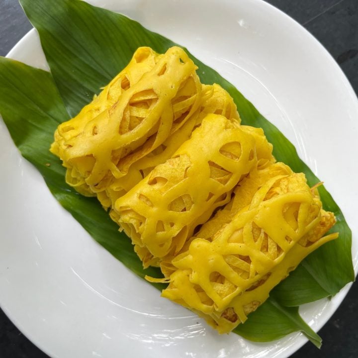 Roti Jala Recipe | Malaysian Net Crepes Recipe