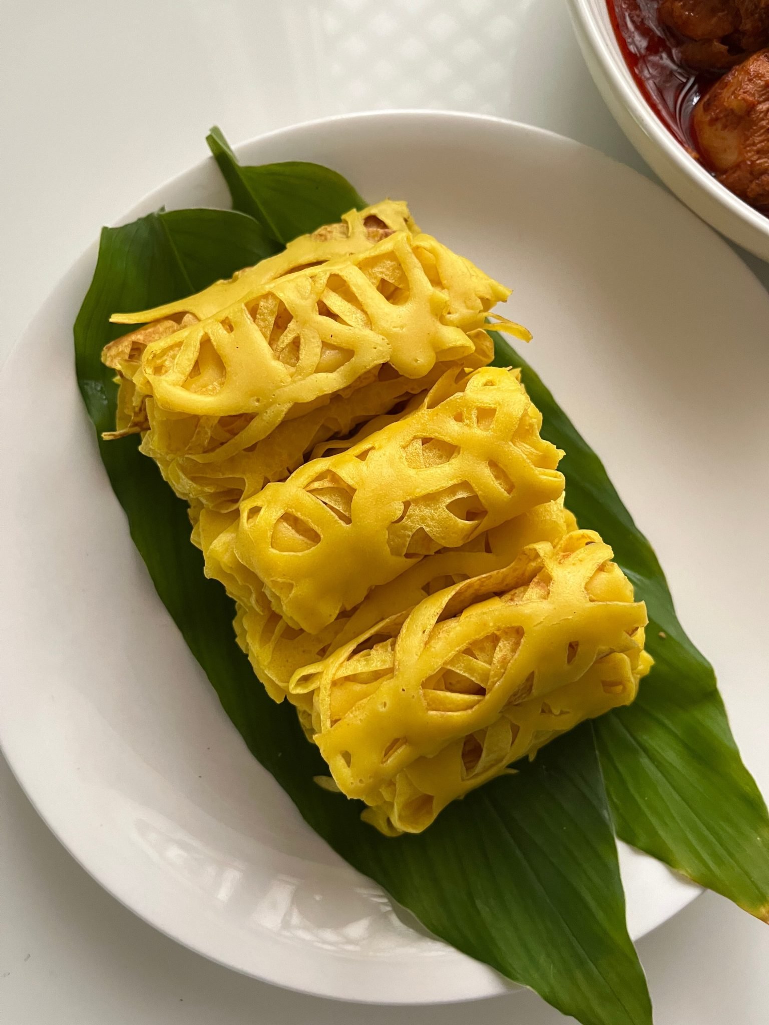 Roti Jala Recipe | Malaysian Net Crepes Recipe