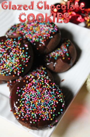 Glazed Chocolate Cookies Recipe