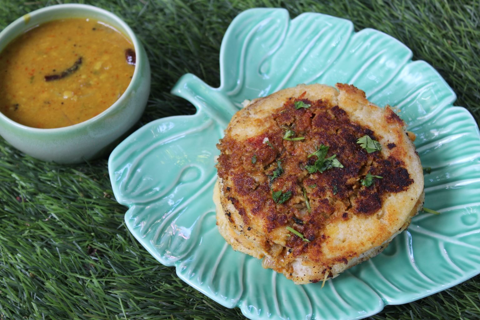 Vegetarian Kari Dosa Recipe ( Soya Kheema Dosa)