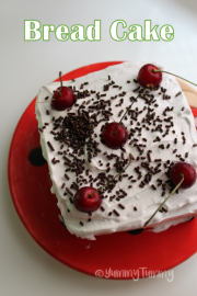 Bread Cake Recipe | No Bake Bread Cake Recipe