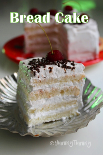Bread Cake Recipe | No Bake Bread Cake Recipe
