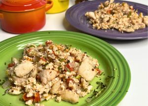 Chicken Egg Scramble Recipe | Scrambled Eggs with Chicken