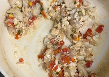 Chicken Egg Scramble Recipe | Scrambled Eggs with Chicken