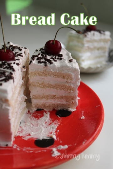 Bread Cake Recipe | No Bake Bread Cake Recipe
