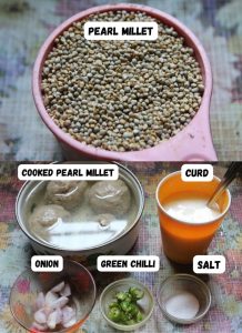 Kambu Koozh Recipe | Pearl Millet Porridge Recipe