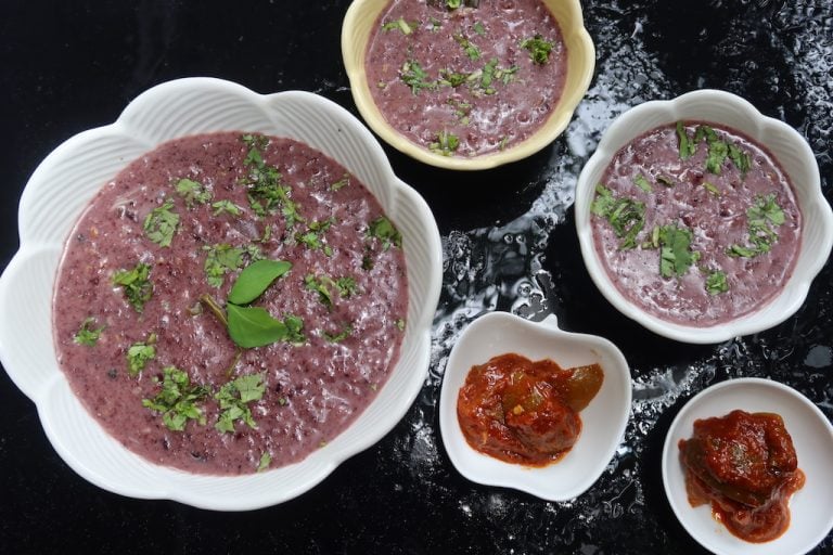 Karuppu Kavuni Rice Porridge (Black Rice Porridge)