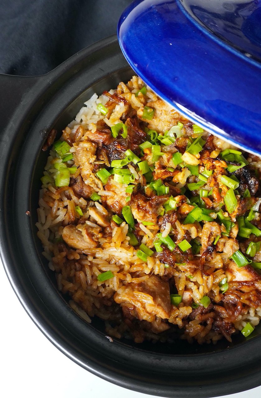 Clay Pot Chicken Rice Recipe (Claypot Rice)