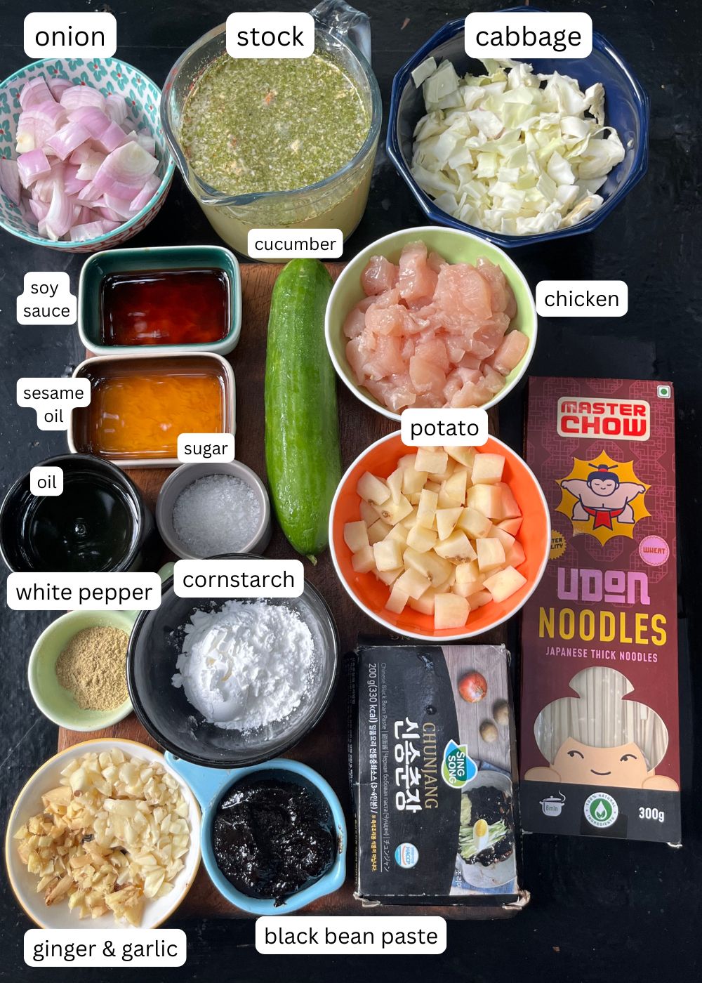 Jajangmyeon Recipe (Korean Black Bean Noodles)