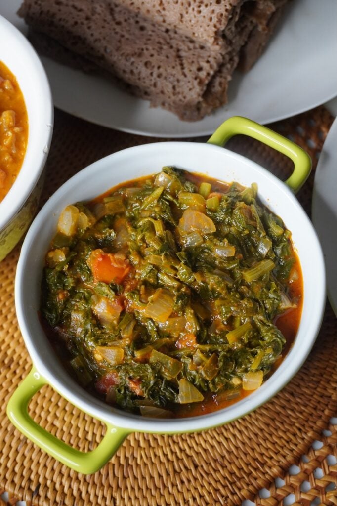 Gomen Wat Recipe (Ethiopian Spinach)