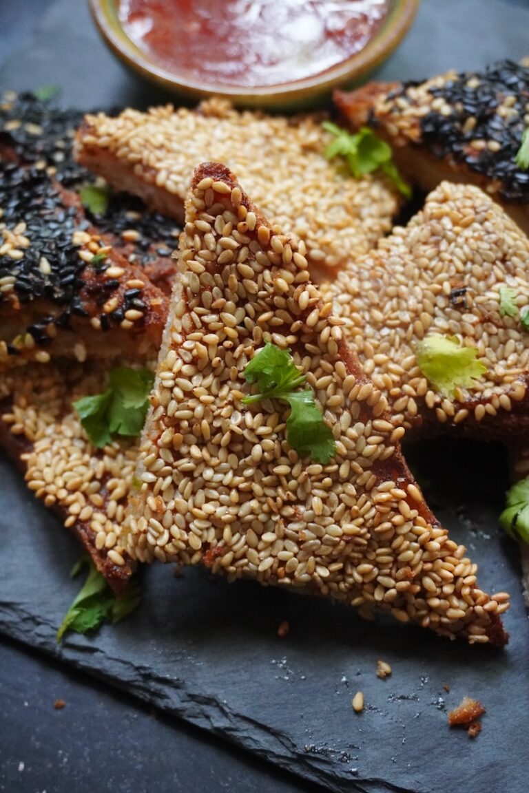 Prawn Toast Recipe (Shrimp Sesame Toast)